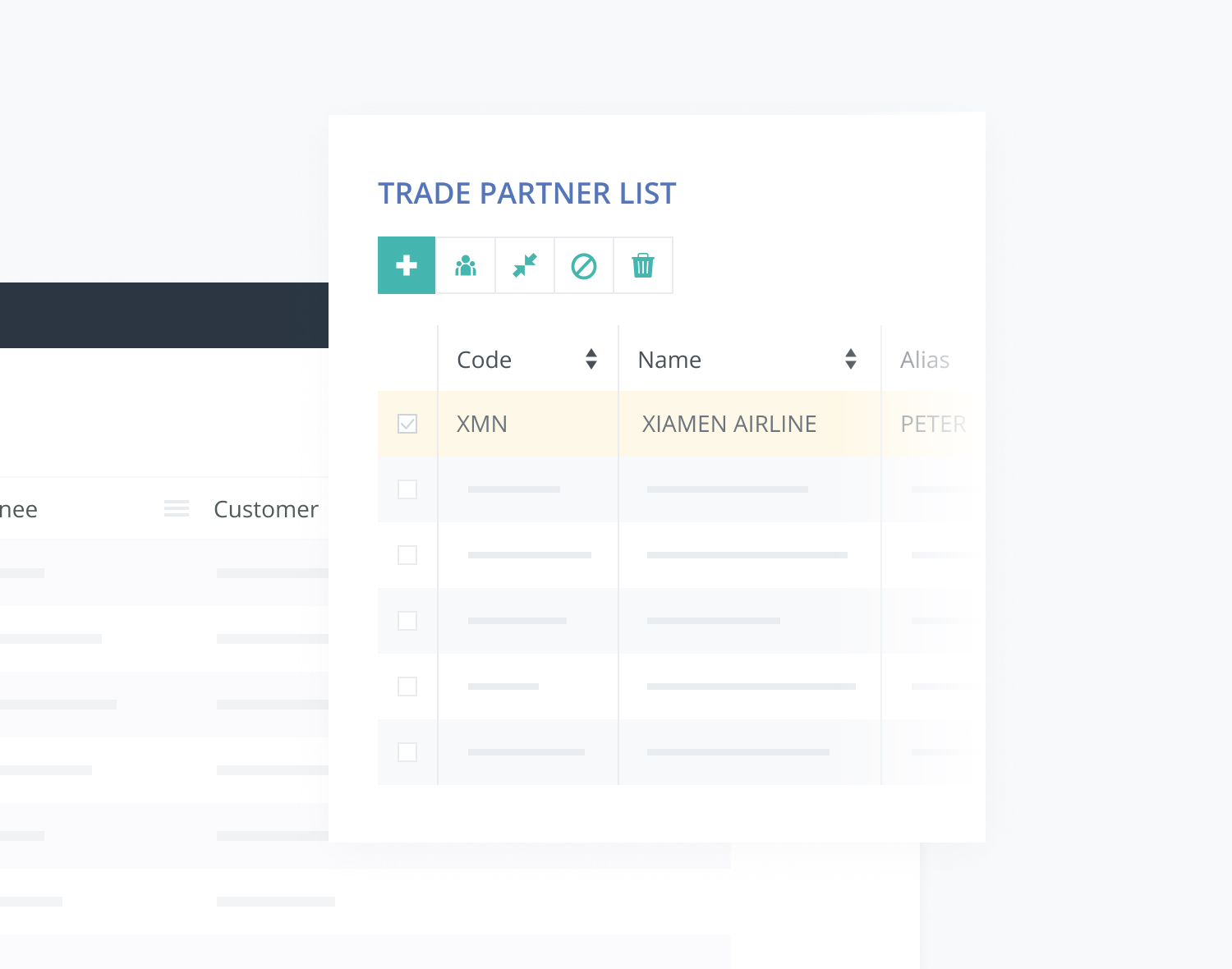 Find customer details in My Containers and Trade Partners optimization ...